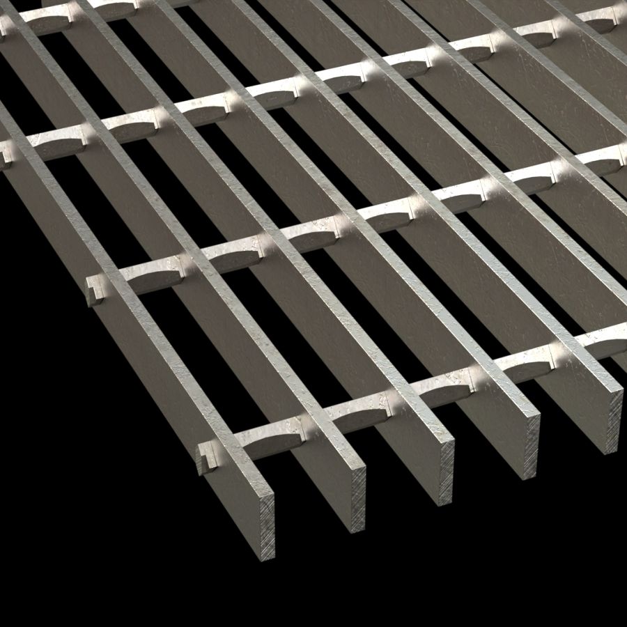 Swage Lock Bar Grating Stainless 68S13105 McNICHOLS Swage Lock Bar Grating Stainless 68S13105 McNICHOLS