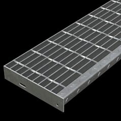 Bar Grating Stair Treads - Galvanized - 640431S2 | McNICHOLS®